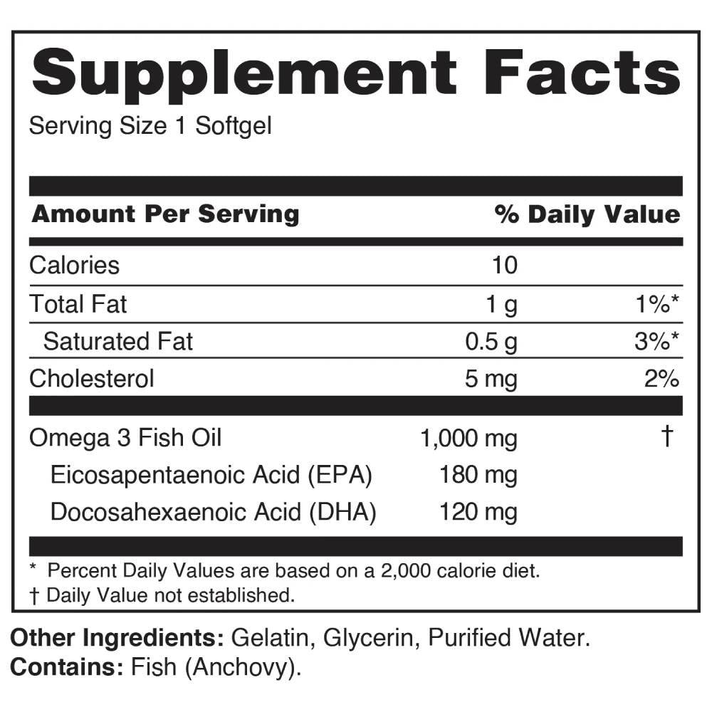 Buy Rule 1 Fish Oil - 100 Softgels Online at - Fitnesstack.com